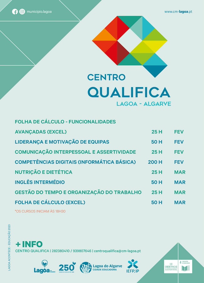 Lagoa | "Centro Qualifica" Ações de Formação - Mais Algarve